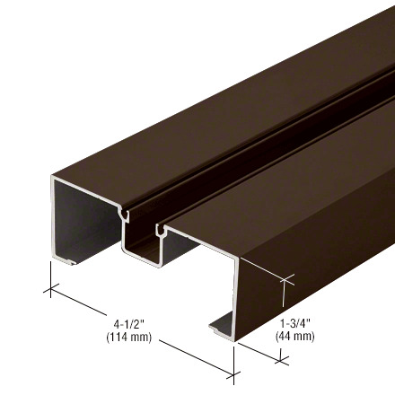 CRL-U.S. Aluminum 4-1/2" Open Back Vertical Mullion, Bronze Black ...