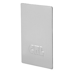 CRL Satin Anodized End Cap for L25S Series Standard Square Base Shoe | CRL