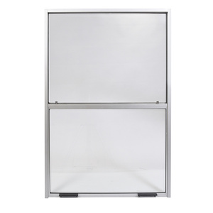 CRL Satin Anodized 24" x 36" Vertical Sliding Service Windows with 1/4 ...