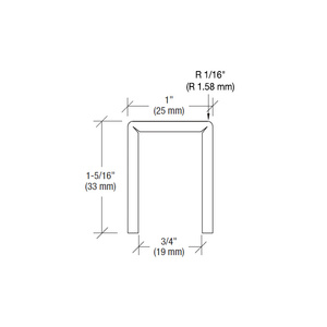 CRL Brushed Stainless Crisp Corner 11 Gauge Cap Railing | CRL