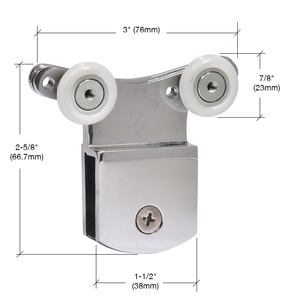 CRL Brite Anodized 3/8" Top Hanger Bracket for CK/DK Cottage Series ...
