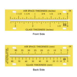 CRL Fractional and Metric Scale Set for MG1500 Glass Thickness Laser | CRL