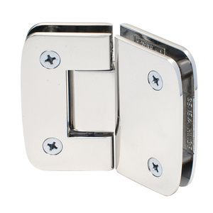 CRL Polished Chrome Roman 045 Series 135 Degree Glass-to-Glass Hinge | CRL