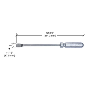 CRL 12-3/8" Heavy-Duty Scraper Chisel With Solid Aluminum Handle | CRL