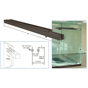 CRL Oil Rubbed Bronze Double Narrow Floating Header with Surface ...