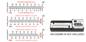 CRL Fractional and Metric Scale Set for MG1500 Glass Thickness Laser ...