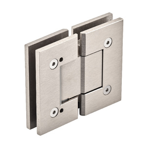 Brushed Nickel 180° Glass-to-Glass Adjustable Maxum Series Hinge | US ...