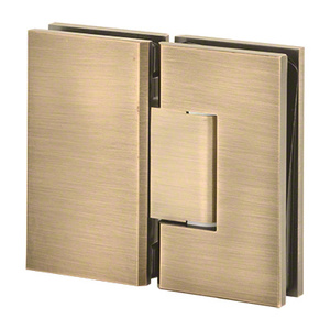 Satin Brass 180° Glass-to-Glass Adjustable Maxum Series Hinge | USH