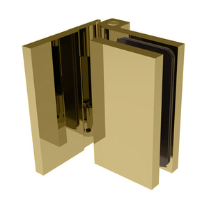 CRL Satin Brass Como Series Wall Mount Outswing Hinge | CRL