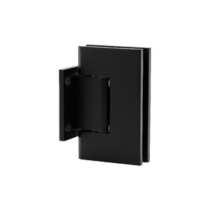 CRL Matte Black Geneva 074 Series Wall Mount Short Back Plate Hinge ...