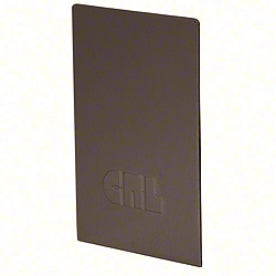 CRL Dark Bronze End Cap for L68S Series Laminated Square Base Shoe | CRL