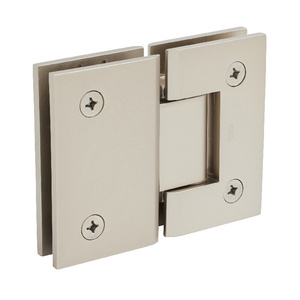 CRL Satin Nickel Geneva 180 Series 180 Degree Glass-to-Glass Standard ...