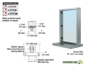CRL Satin Anodized Aluminum Narrow Inset Frame Interior Glazed Exchange ...