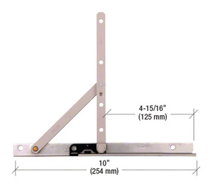CRL Stainless Steel 10" Concealed Casement Hinge | CRL