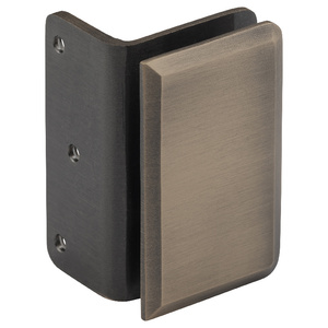 Antique Brass Wall Mount Premier Series Glass Clamps | USH