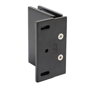CRL Matte Black Melbourne Adjustable Wall Mount Offset Back Plate with ...