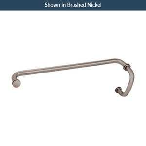 Matte Black 8" x 18" Towel Bar Handle Combo with Washers | USH
