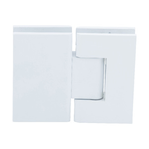 CRL All White Geneva 180 Series 180 Degree Glass-to-Glass Standard ...