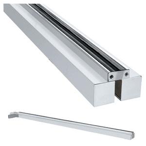 CRL Satin Anodized Custom Size Double Door Glass-to-Wall Floating ...