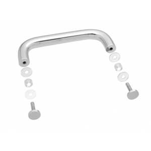 CRL Brushed Nickel 6" Single-Sided Solid 3/4" Diameter Pull Handle ...