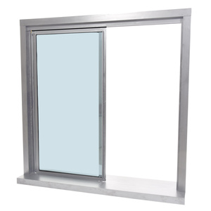 CRL Daisy Satin Anodized Factory Glazed with 1/4" Tempered Glass Pass ...