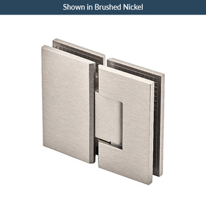 Polished Chrome 180° Glass-to-Glass Adjustable Maxum Series Hinge | USH