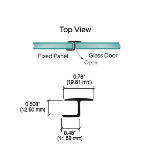 CRL 'Y' Jamb Seal with Soft Leg for 1/2" Glass | CRL