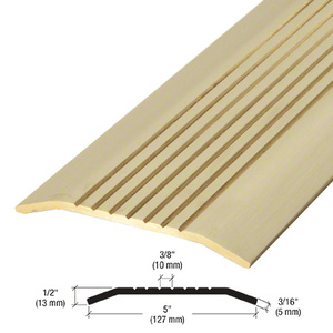 CRL Satin Brass Custom 5" Commercial Saddle Threshold | CRL