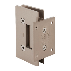 CRL Brushed Nickel Vienna 074 Series Wall Mount Short Back Plate Hinge ...
