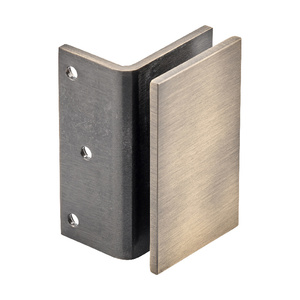 Antique Brass Wall Mount Designer Series Glass Clamp | USH