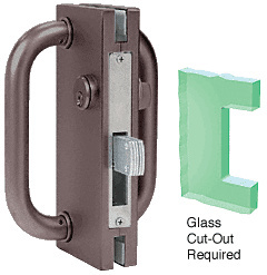 CRL Black Bronze Anodized 2-3/4" x 5-5/8" Deadthrow Low Profile Center ...