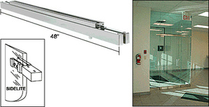 CRL Satin Anodized Single Floating Header for Overhead Concealed Door ...