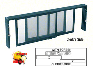 CRL Custom Powder Painted Horizontal Sliding Service Window XX Format ...