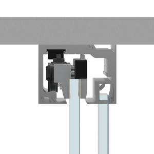 CRL 690 Series Brushed Stainless Anodized Wall/ Ceiling Mount Sliding ...
