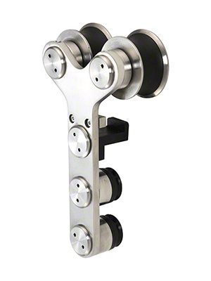 CRL Brushed Stainless Double Roller Laguna Roller with Anti-lift and ...