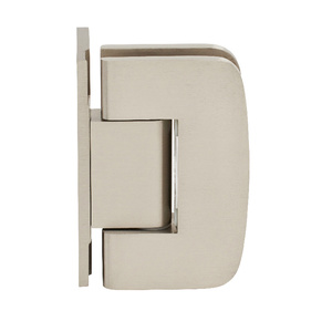CRL Brushed Nickel Roman 044 Series Wall Mount Offset Back Plate Hinge ...