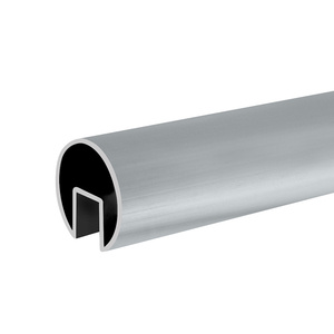 CRL Mill 3" Extruded Cap Rail for 3/4" Glass - 240" | CRL