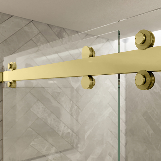 CRL Satin Brass Deluxe 180 Degree Cambridge Series Two Door Bypass ...