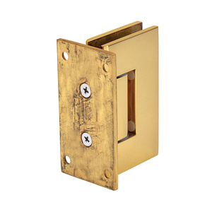 CRL French Gold Vienna 037 Series Wall Mount Full Back Plate Hinge | CRL