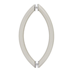 CRL Brushed Nickel 8" Crescent Style Back-to-Back Pull Handles Without ...