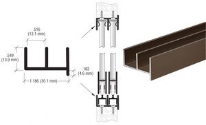 CRL Dark Bronze Standard Pocket Glaze Extrusion | CRL