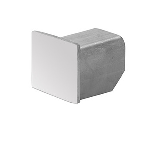 CRL Polished Stainless LC10 Series End Cap for 21.52 mm Crisp Corner U ...