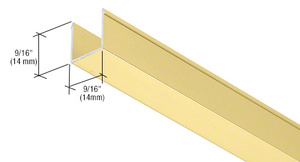 CRL 36" Satin Brass Snap-in-Filler Insert for EZ-Adjust Header Kit | CRL