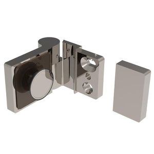 CRL Brushed Nickel Lugano Series Wall Mount Outswing Hinge - For Right ...