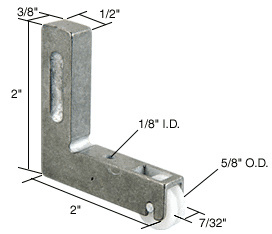 CRL 5/8" Nylon Sliding Window Corner Insert and Roller for Trimview ...