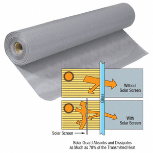 CRL Charcoal 36" Solar Screen Mesh | Solar Screen Mesh | Screen Wire ...