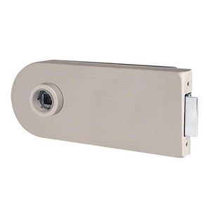 Fallbrook Matte Black Square Latch Housing with Keyed Cylinder | CRL