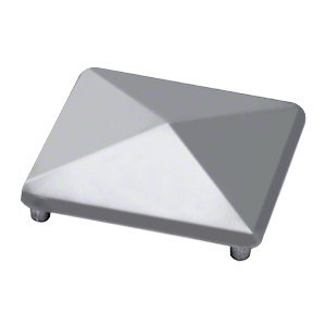 CRL Silver Metallic 1100 Series Post Top Cap for Posts | CRL