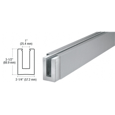 CRL Brushed Stainless Custom B5L Series Low Profile Square Base Shoe ...