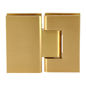 CRL Satin Brass Geneva 180 Series 180 Degree Glass-to-Glass Standard ...